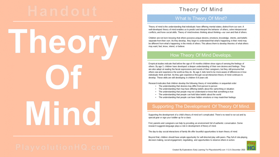 Theory Of Mind Handout
