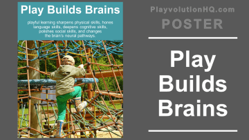 Play Builds Brains Poster | Playvolution HQ